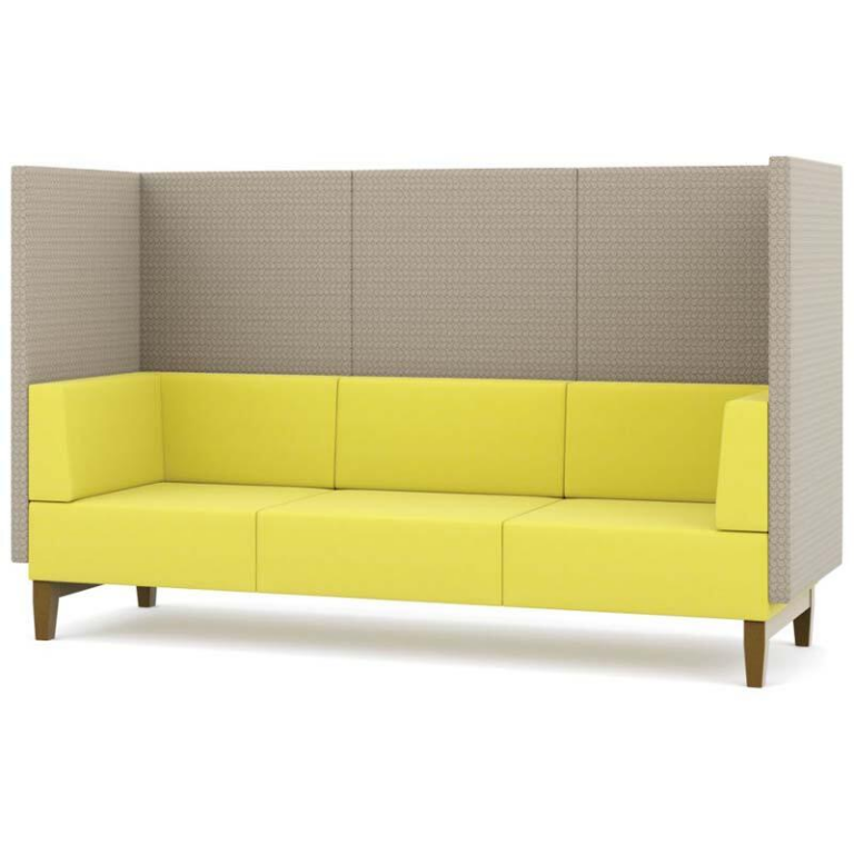 Pledge Fence Three Seater High Back Sofa | Huddle Furniture