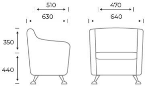 Ocee Solace Compact Tub Chair | FREE DELIVERY