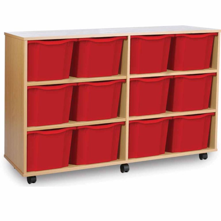 Monarch 12 Triple Tray Classroom Storage Unit