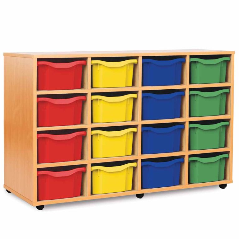 Monarch 16 Double Tray Classroom Storage Unit