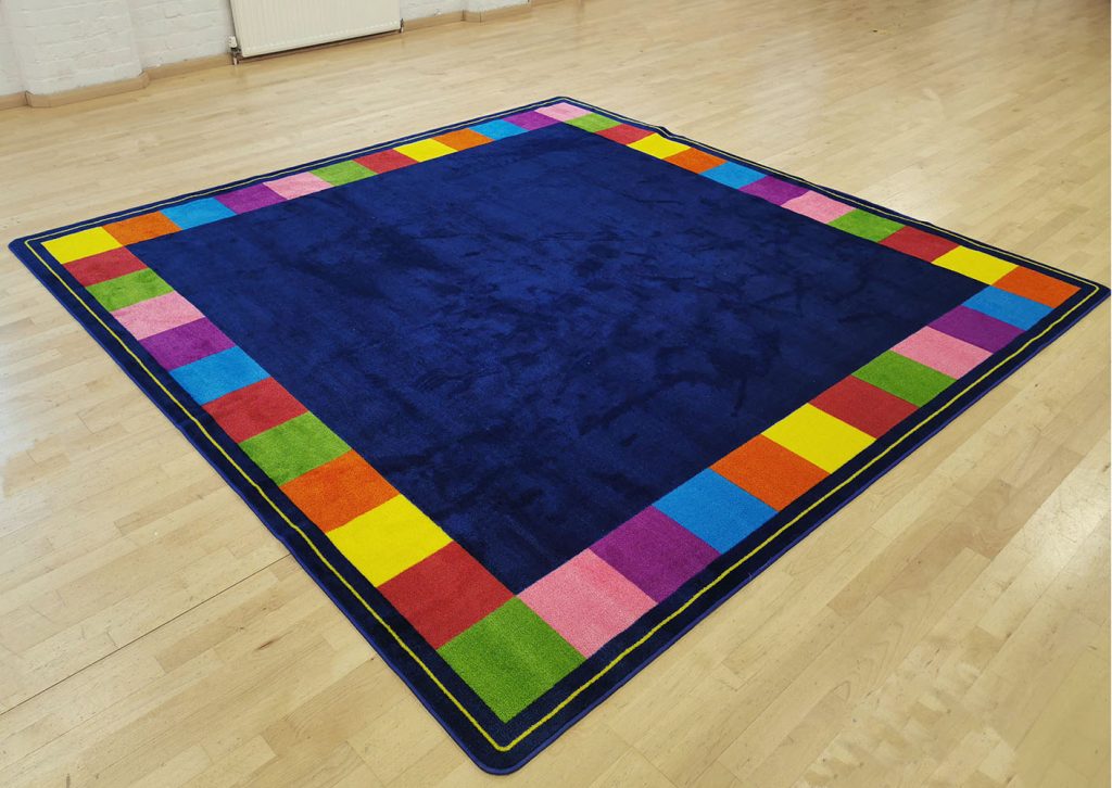 Kinder™ Colour Rainbow Classroom Carpet 3 x 3 metre